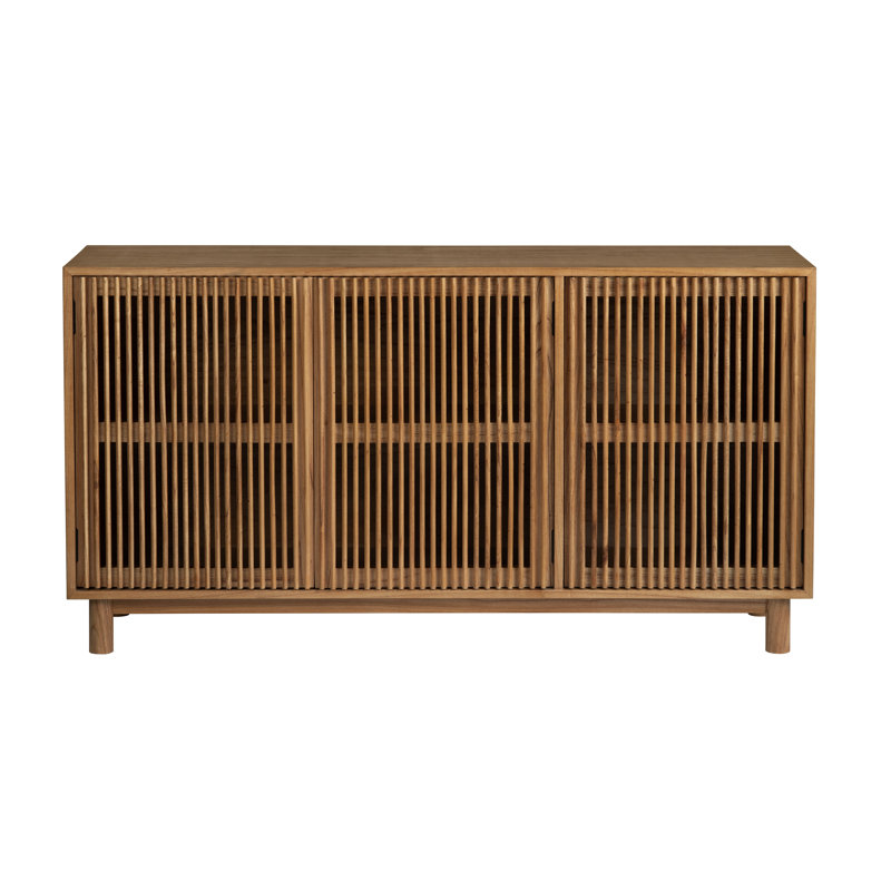 Latitude Run® 3 Door Media Credenza/Sideboard | Wayfair